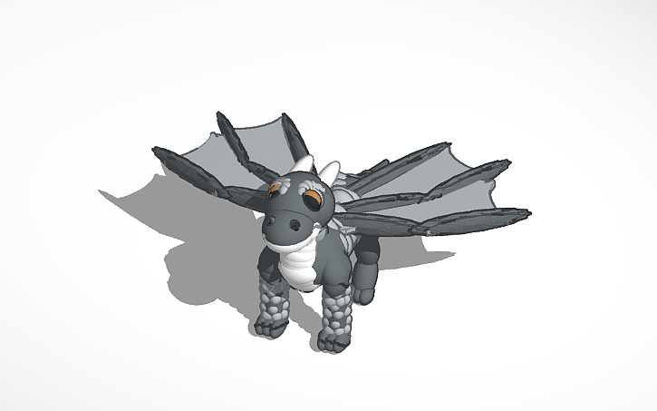 3D design The Rocky Dragon - Tinkercad