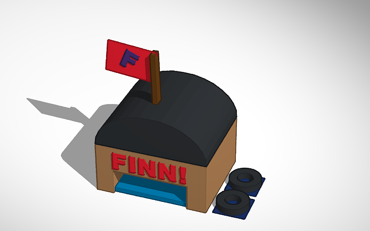 3D design Finn's Dog House - Tinkercad