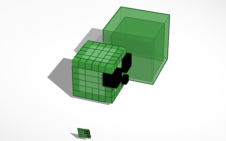 3D design minecraft slime | Tinkercad