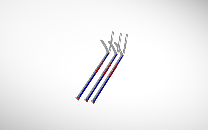 3D design Bauer Hockey Stick - Tinkercad