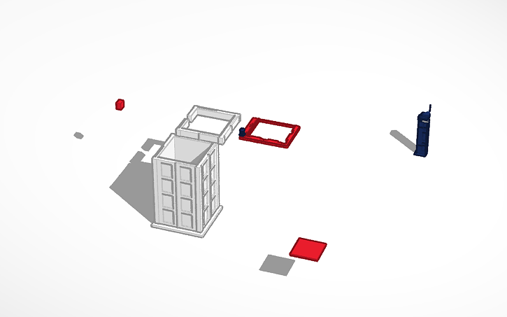 3D design TARDIS - Tinkercad