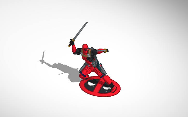 3d Design Lnoe Deadpool Tinkercad