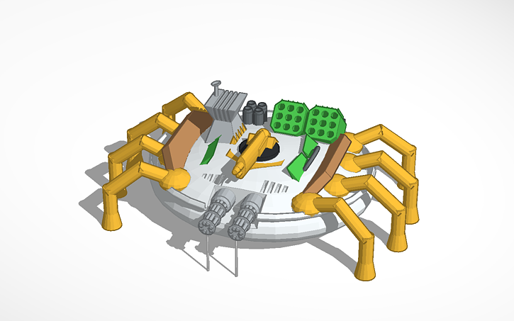 3D design Battle Spider #Robot - Tinkercad