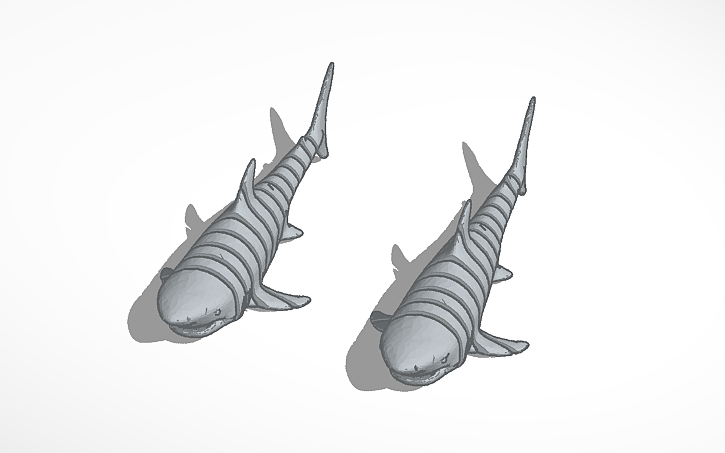 3d Design Articulated Sharks Tinkercad
