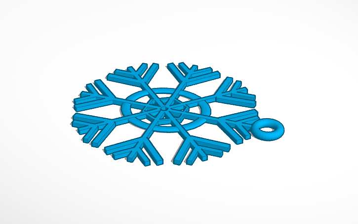 3D design Snowflake Ornament - Tinkercad