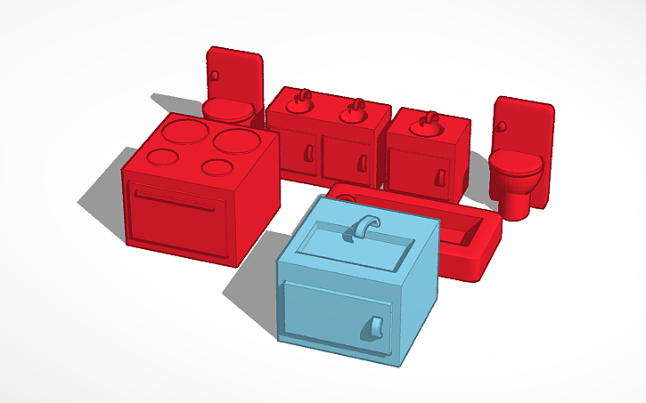 3D design House Project Items - Tinkercad