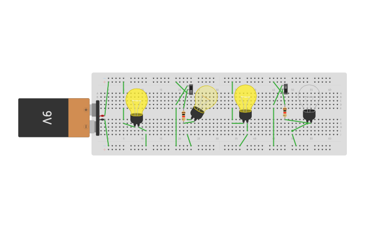 Circuit Design Parallel Connection Tinkercad