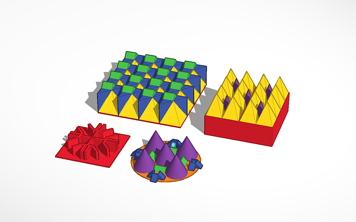 3D design 3D printers: Let's Print; Repeating patterns | Tinkercad