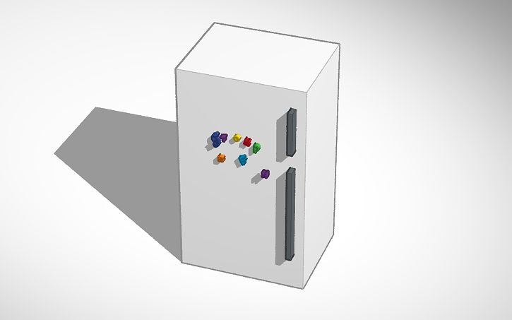3D design fridge - Tinkercad