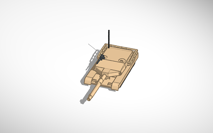 3D design M1 Abrams tank - Tinkercad