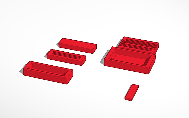 3D design i2c patch box - Tinkercad