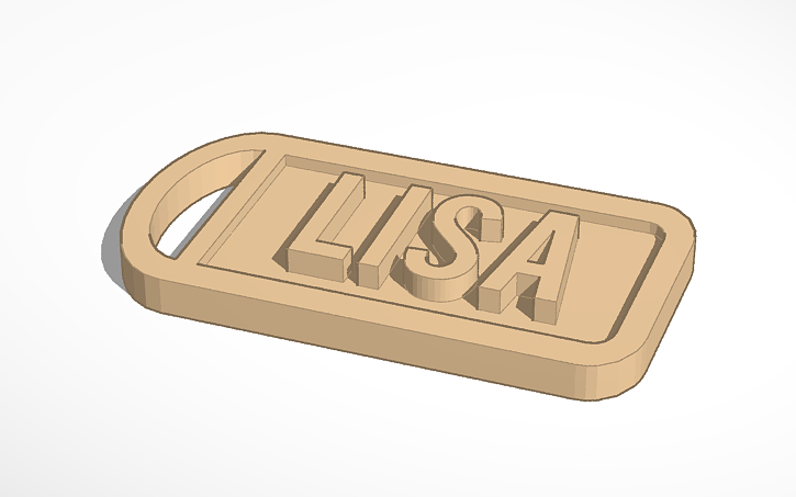 3D design Fixed CFK 2017 KEYCHAIN Kieran - Tinkercad