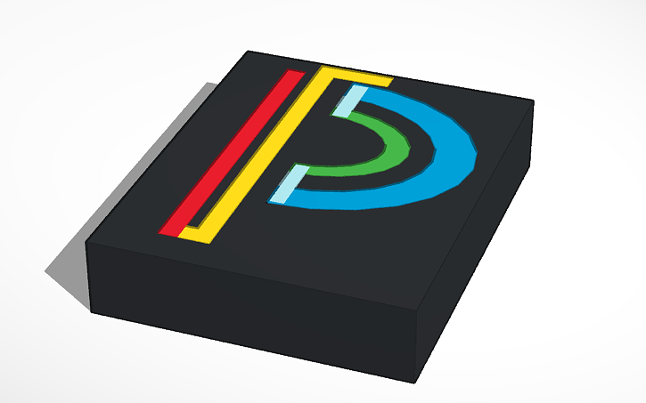 3D design powerschool logo - Tinkercad