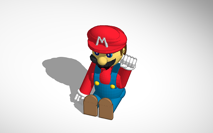 3D design Mario Bros - Tinkercad