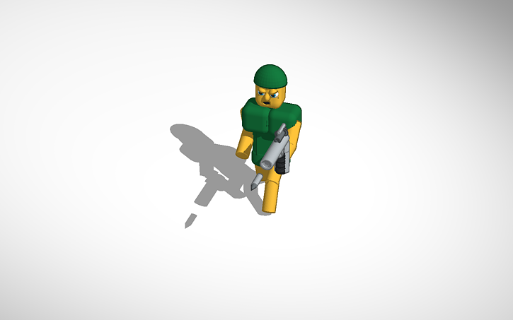 3D design Soldier - Tinkercad