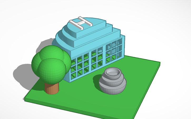 3D design Building - Tinkercad