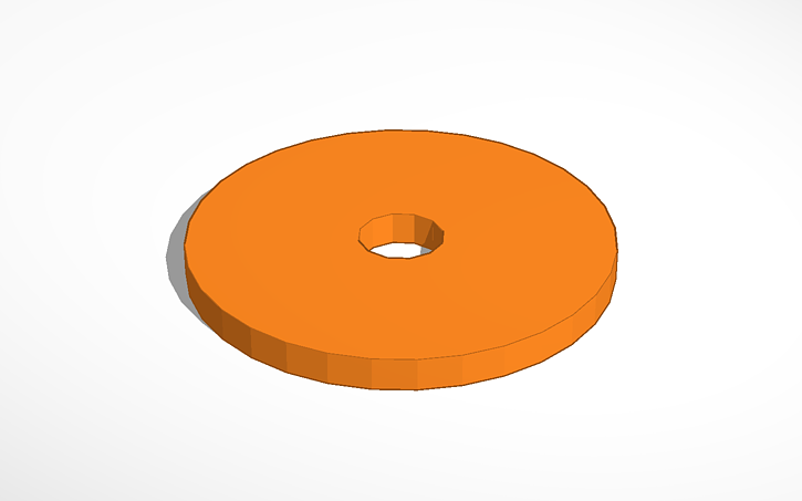 3D design Camera Tripod Screw Gasket - Tinkercad