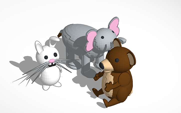 3D design animals - Tinkercad