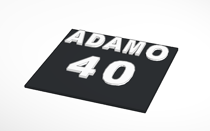 3D design Tom Adamo - Tinkercad