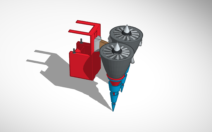 3D design jetPACK - Tinkercad