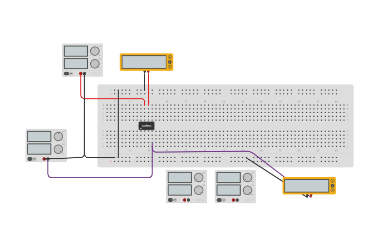 Circuit Design [template] 741 Opamp Tinkercad