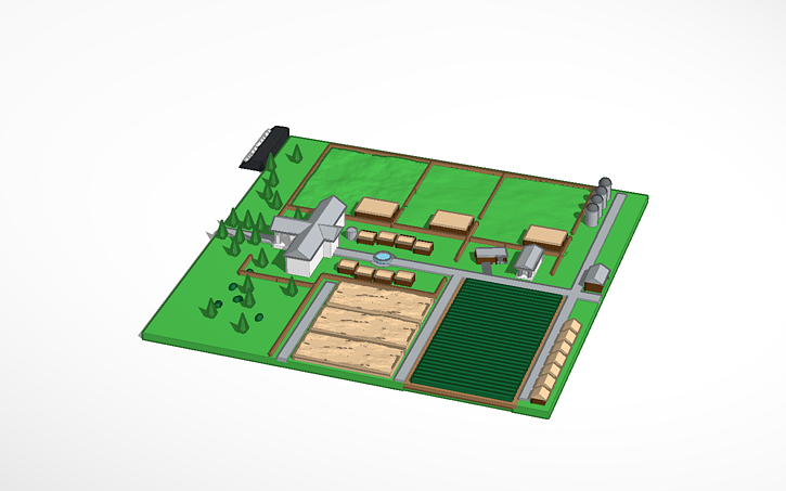 3D design Plantation Model - Tinkercad