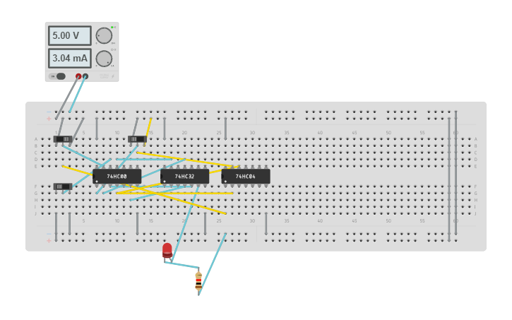 Circuit design table 4.2 | Tinkercad