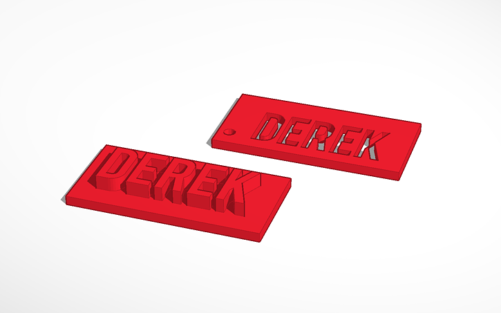 3D design Derek A | Tinkercad