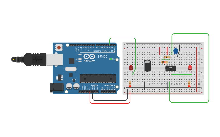 Circuit Design Comparación Arduino Vs Electronica Tradicional Tinkercad