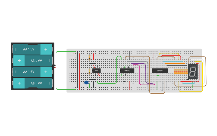 Circuit Design Counter Tinkercad