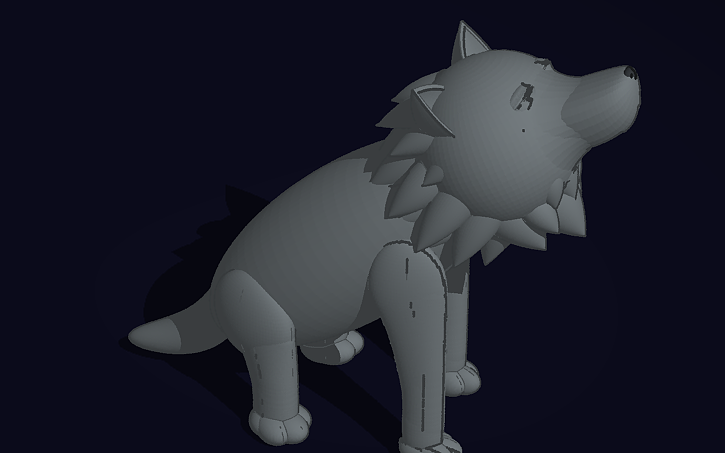 3D design Wolf - Tinkercad