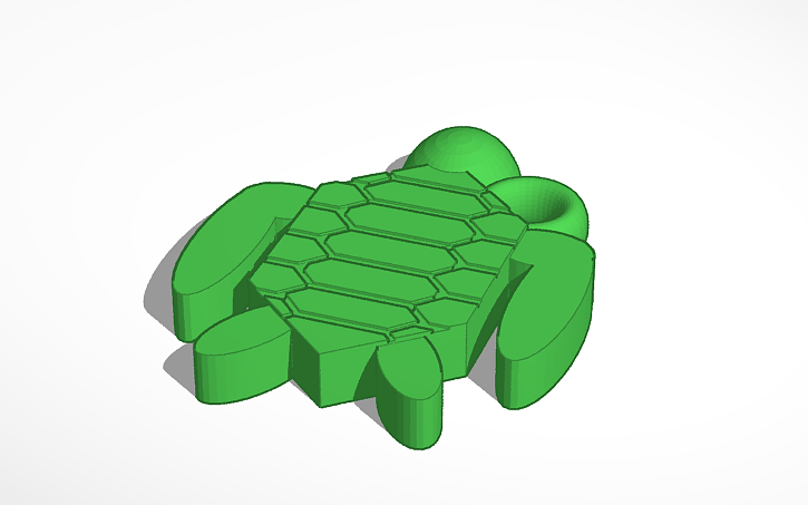 3D design Turtle Fob | Tinkercad