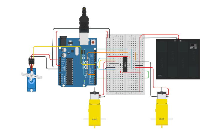 Circuit design Smart_car - Tinkercad