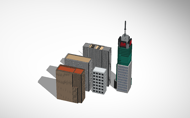 3D design Detailed Buildings for New York City 2025 and 2030 | Tinkercad