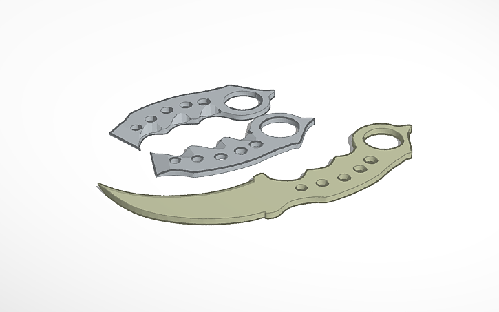 3D design CSGO Talon Knife - Tinkercad
