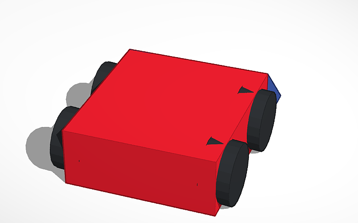 3D design wedgebot - Tinkercad