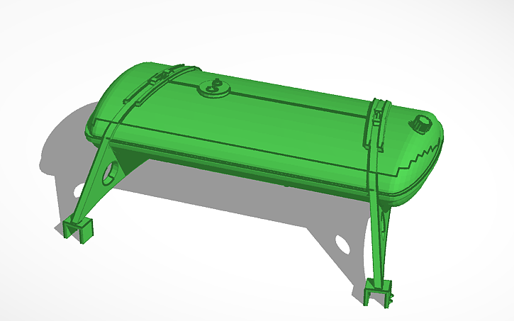 3D design Bell 47 fuel tank - Tinkercad
