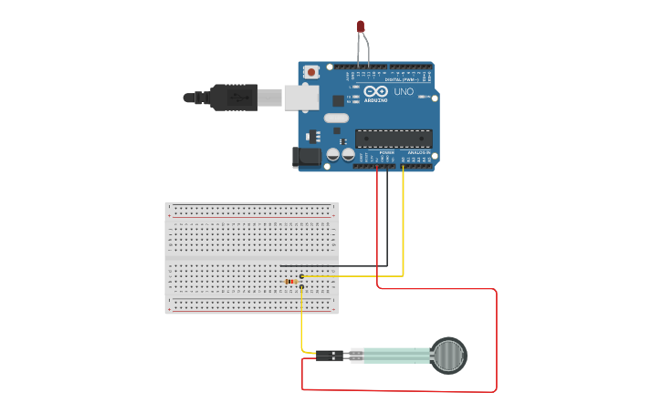 Circuit design Force Sensors - Tinkercad