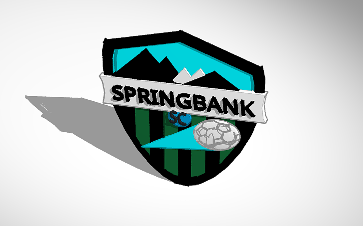 3D design springbank soccer logo | Tinkercad