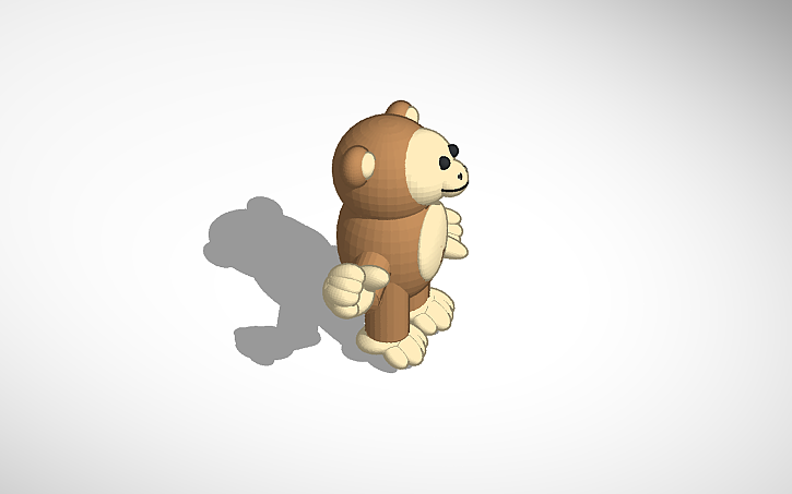 3D design Basic Monkey - Tinkercad