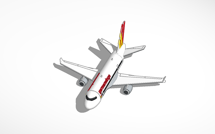 3D design Airbus A320 Germanwings - Tinkercad