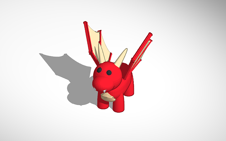3D design Adopt Me Dragon(Printer friendly) - Tinkercad