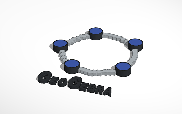 3D design GeoGebra logo | Tinkercad