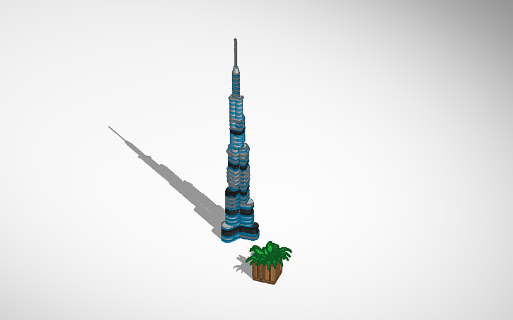 3D design Burj Khalifa - Tinkercad