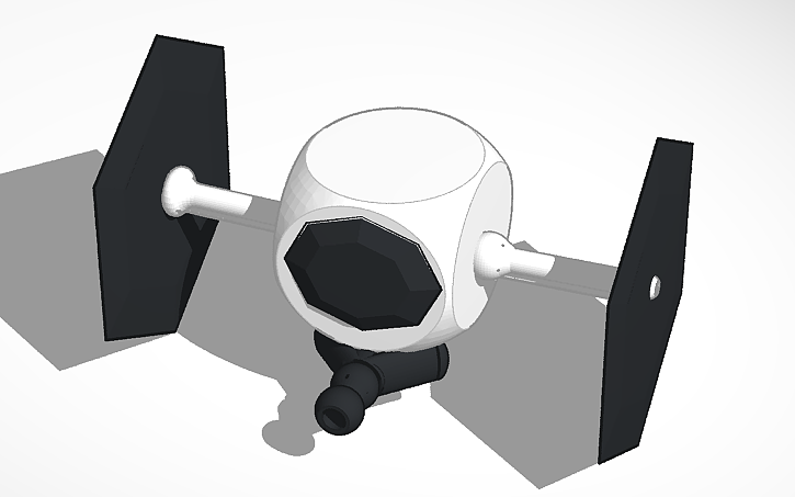 3D design tie-fighter | Tinkercad