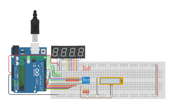 Circuit design Ejemplo 6 - Tinkercad