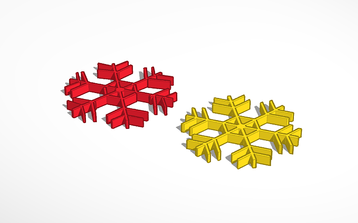 3D design Snowflake - Tinkercad