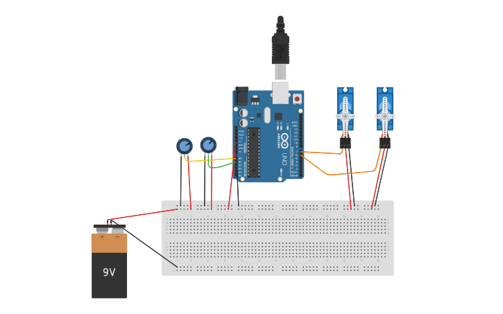 Circuit design GRUA ARDUINO - Tinkercad