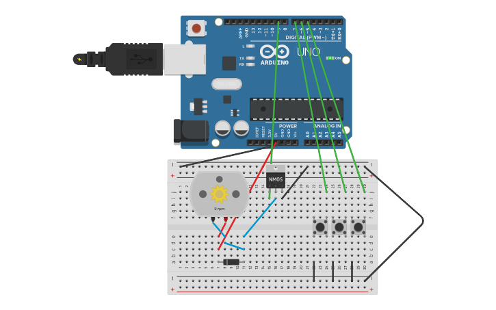 Circuit design Миксер - Tinkercad
