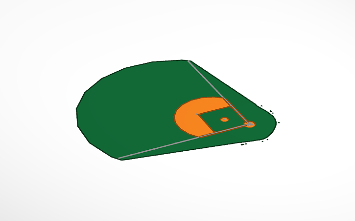 3D design Baseball field - Tinkercad